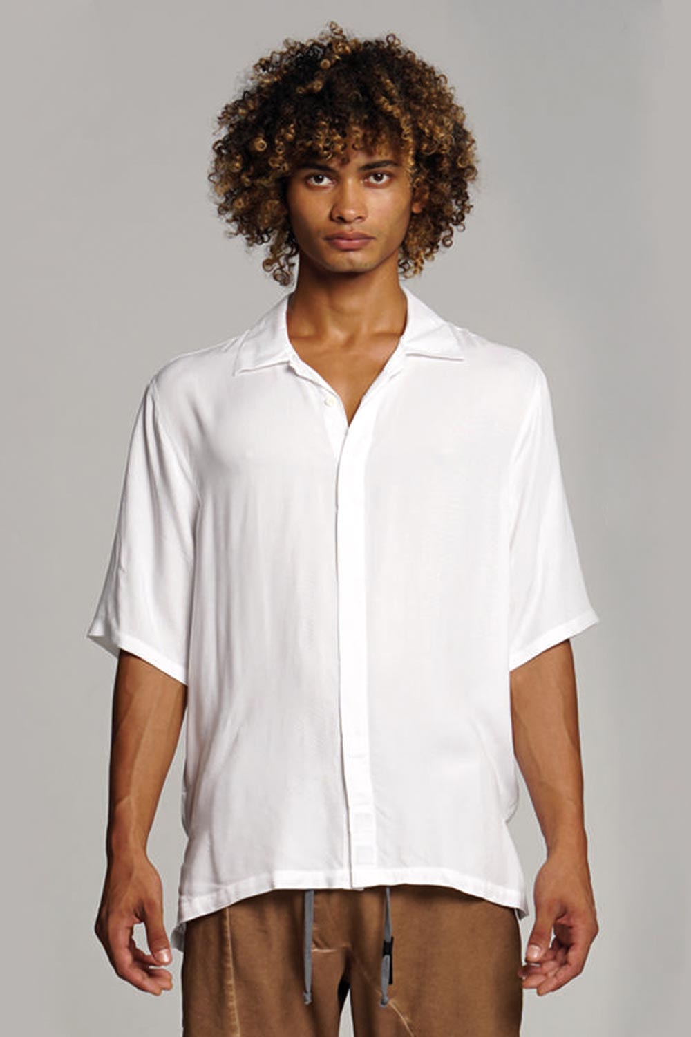 Men's Short Sleeve Shirt White | re:Volver Apparel | Shop SS24
